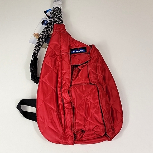 Kavu | Bags | Kavu Mini Rope Puff Sling Bag Scarlet | Poshmark